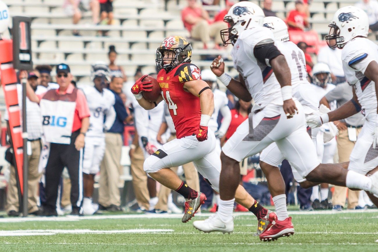 Maryland football running back Jake Funk tears ACL for second straight ...