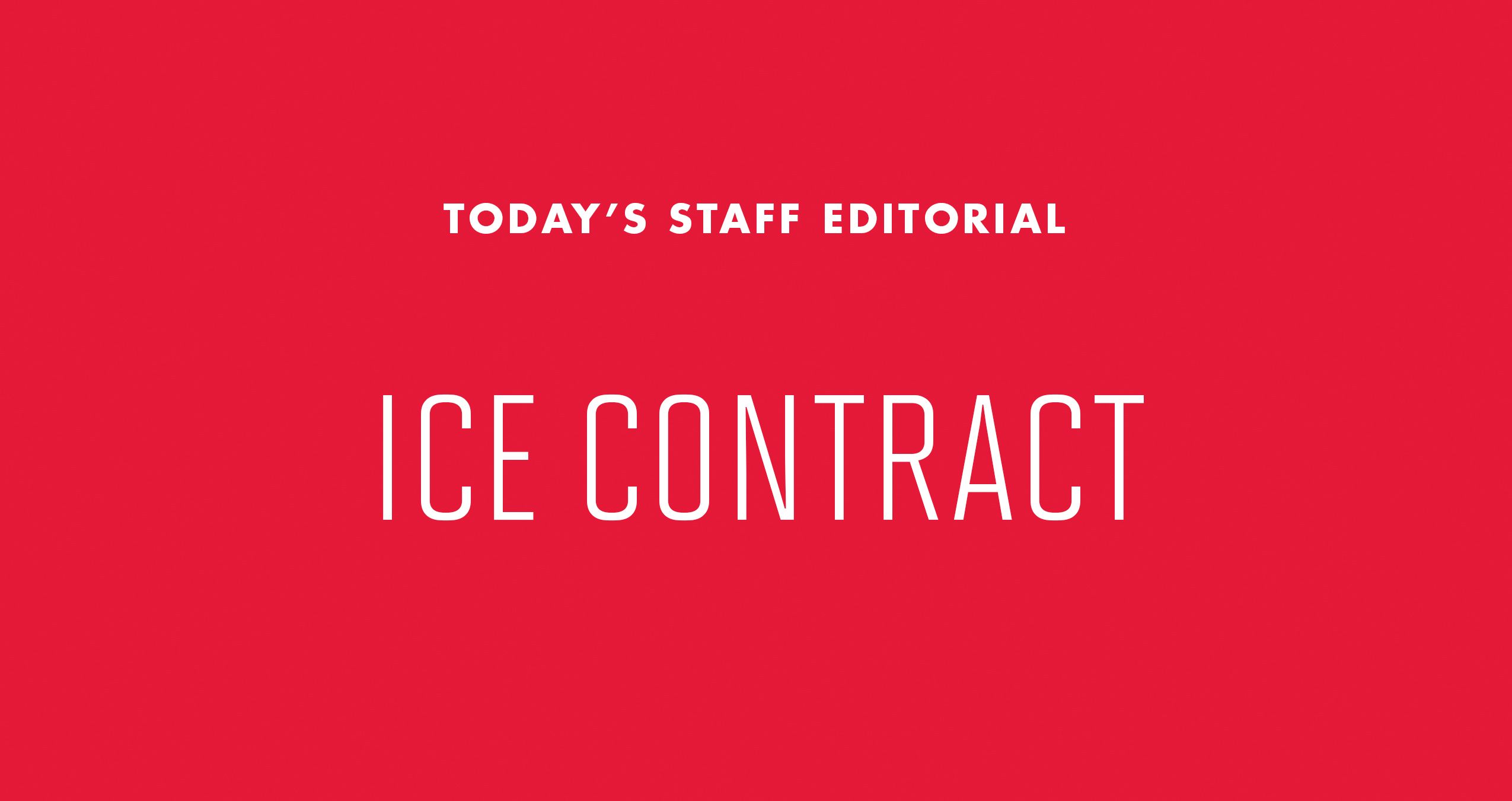 UMD’s ICE contract is a political statement against immigrants. They ...