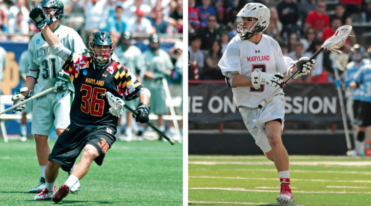 Inseparable Jake, Jesse Bernhardt celebrate time with Terps on Saturday ...