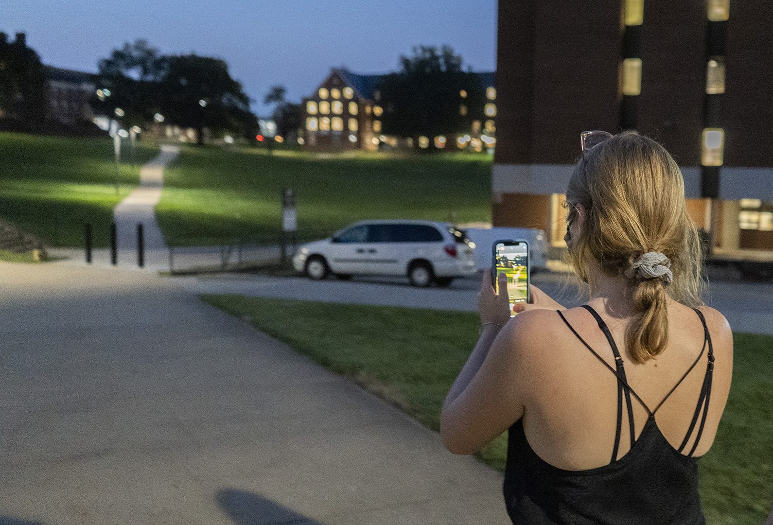 UMD SGA Safety Walk attendees find uneven sidewalks, out of service ...