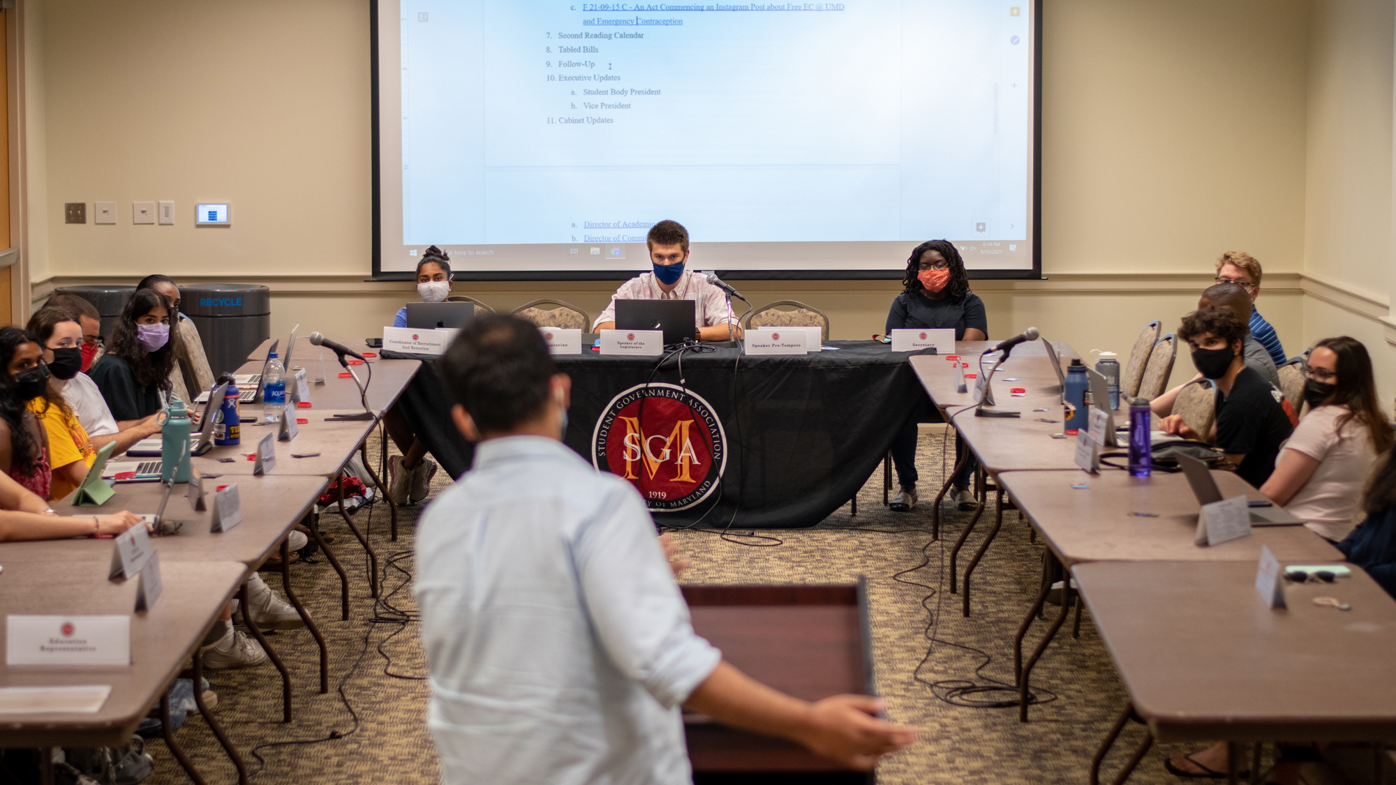 UMD SGA discusses three bills aiming to improve community health