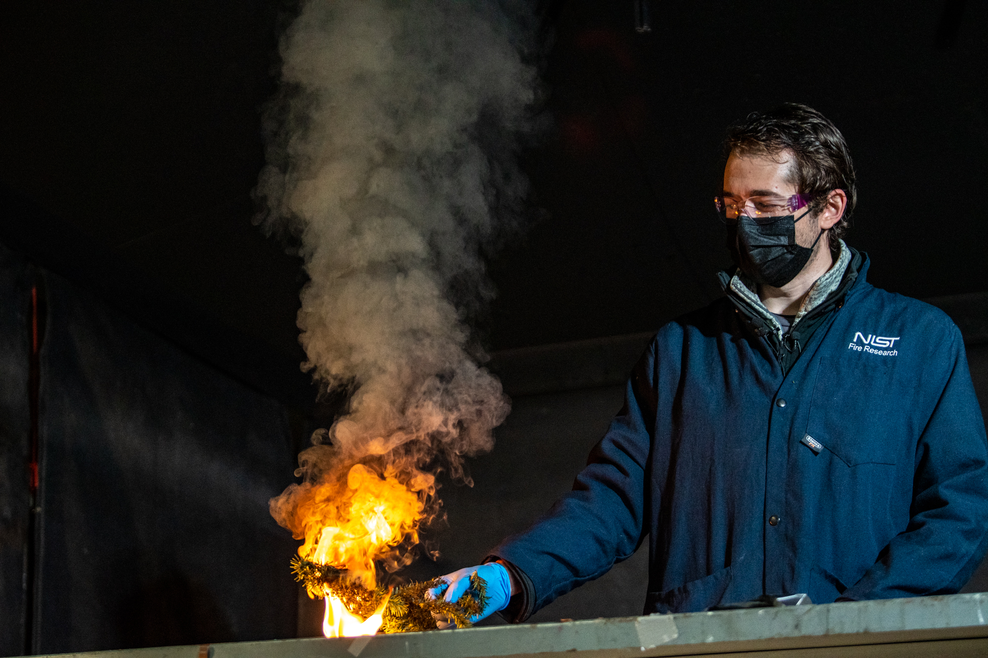 Pines ablaze: Fire Protection Engineering holds annual Christmas tree ...