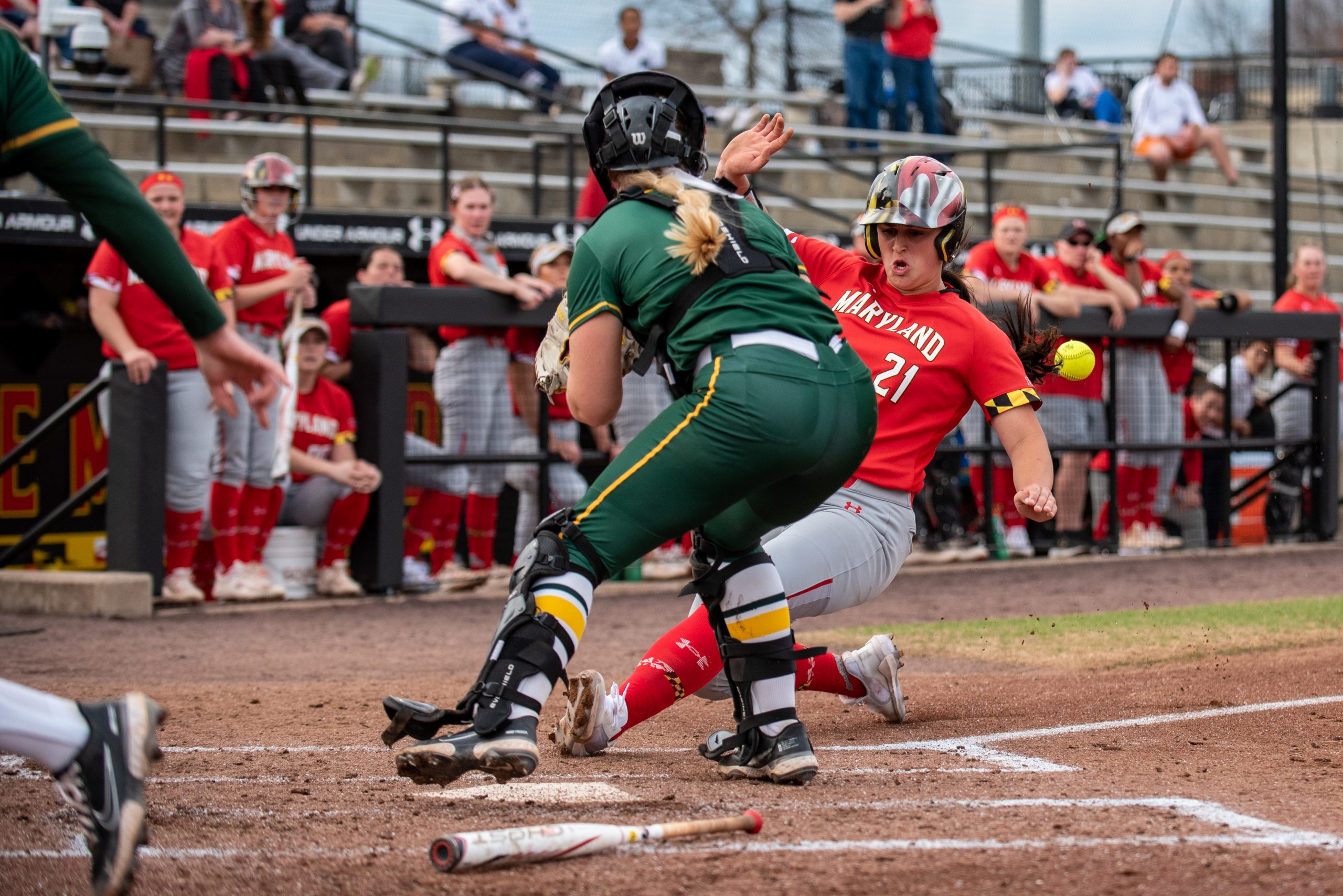 Maryland softball splits doubleheader with North Dakota State and Monmouth