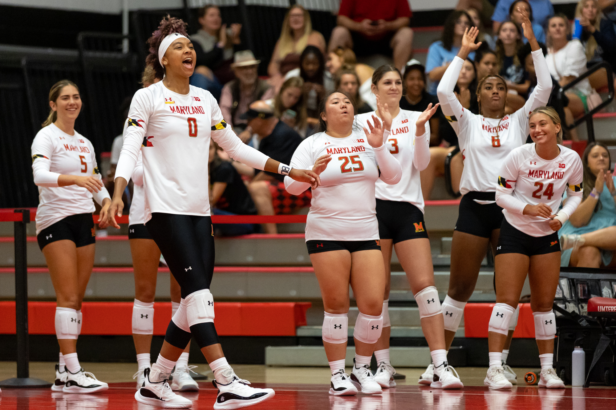 Maryland volleyball’s undefeated weekend was abundant with milestones