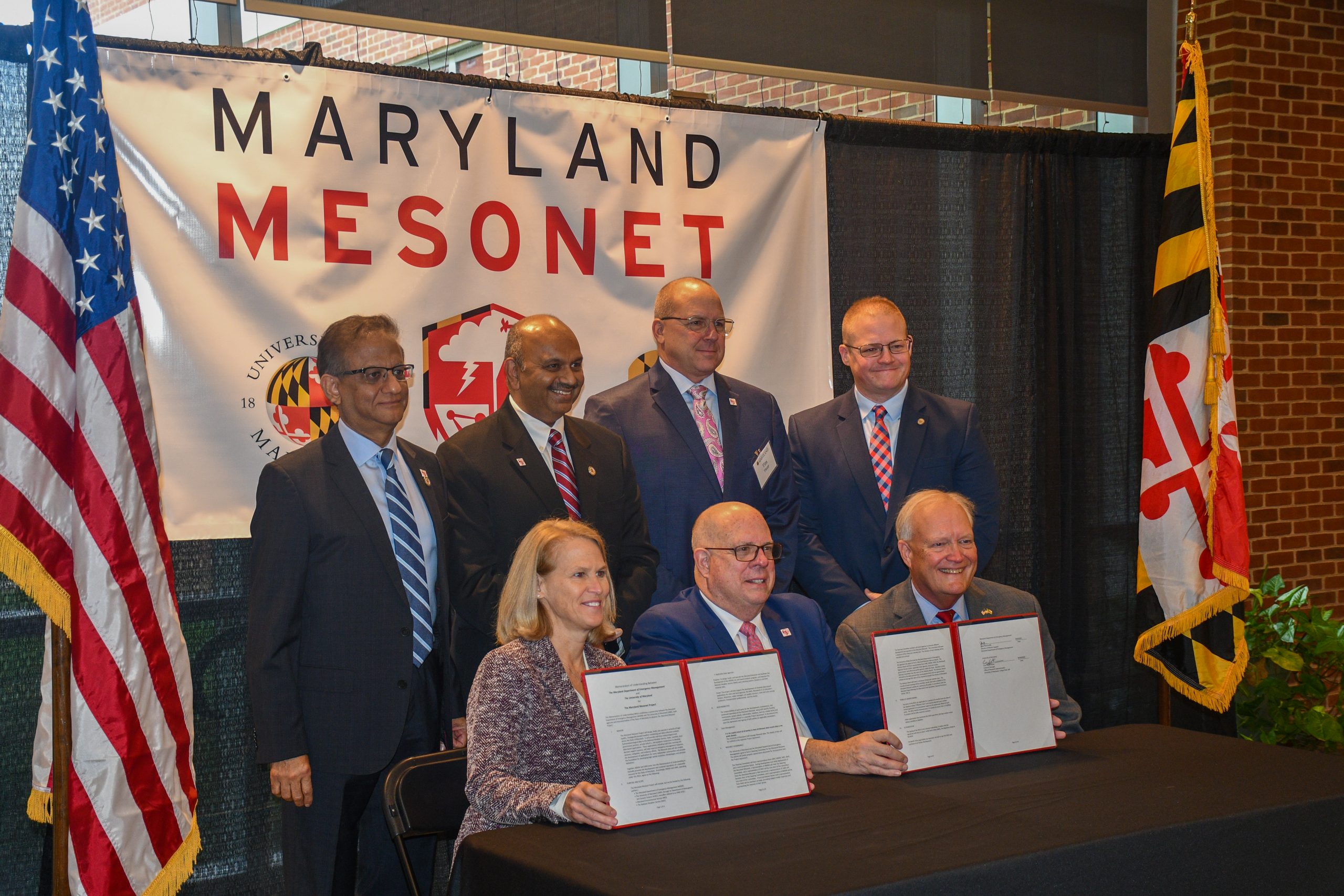 Gov. Larry Hogan announces state weather observation program with UMD